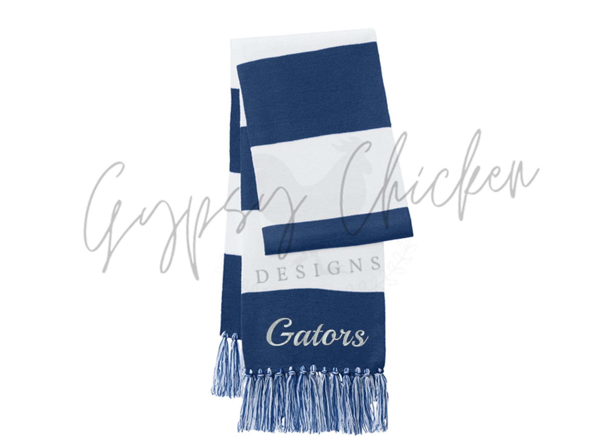 Embroidered Gators Scarf – Gypsy Chicken Designs