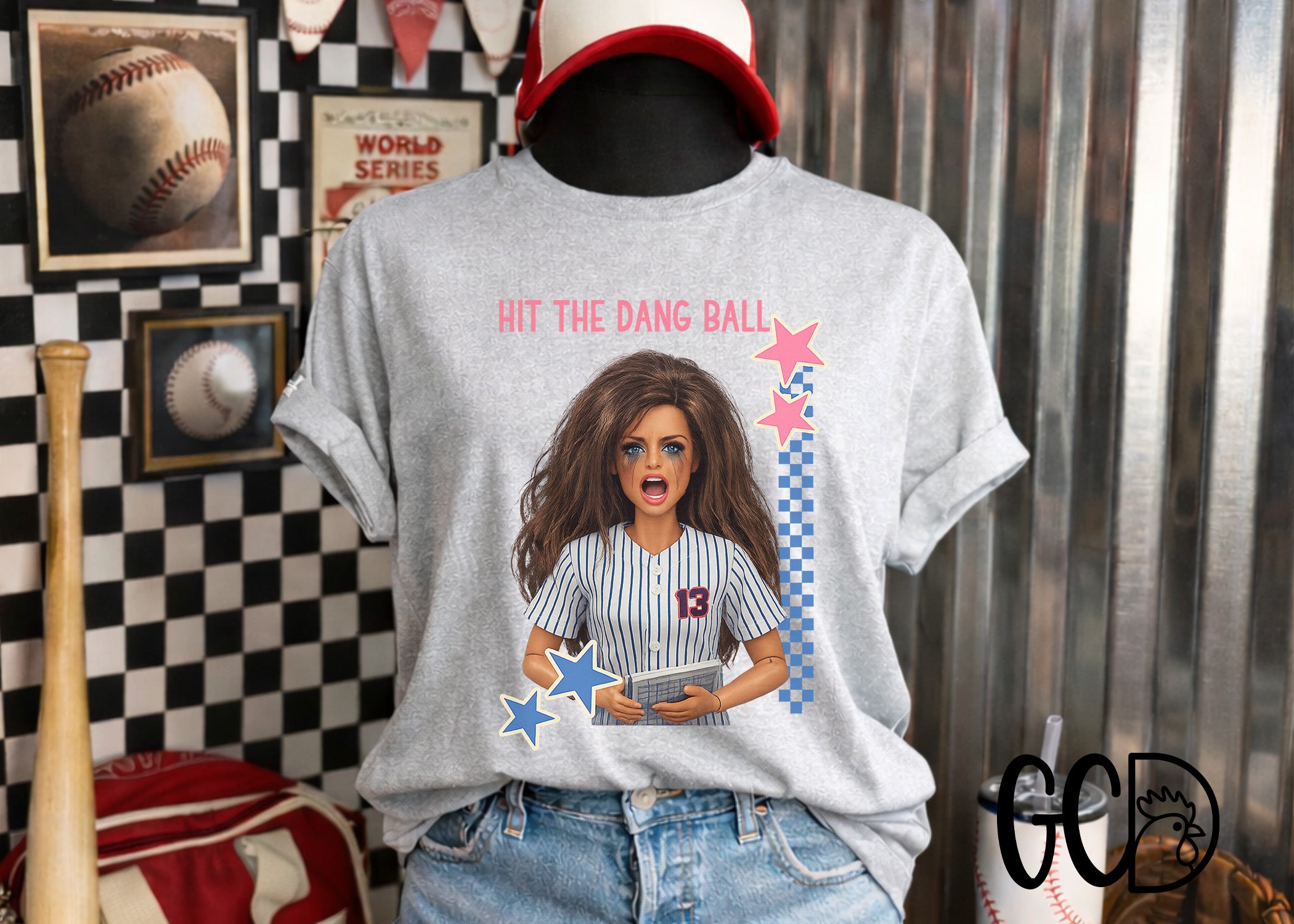 Hit the Dang Ball Brunette – Gypsy Chicken Designs